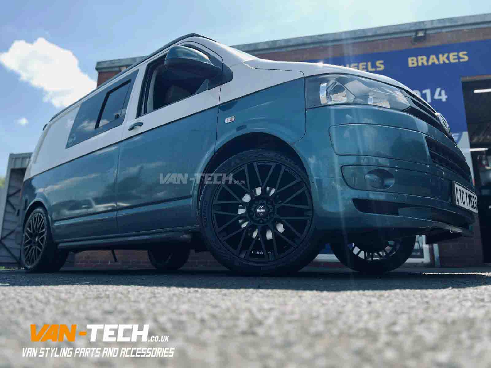 Momo Revenge Matte Black Alloy Wheels 20″ and Tyres for VW Transporter ...