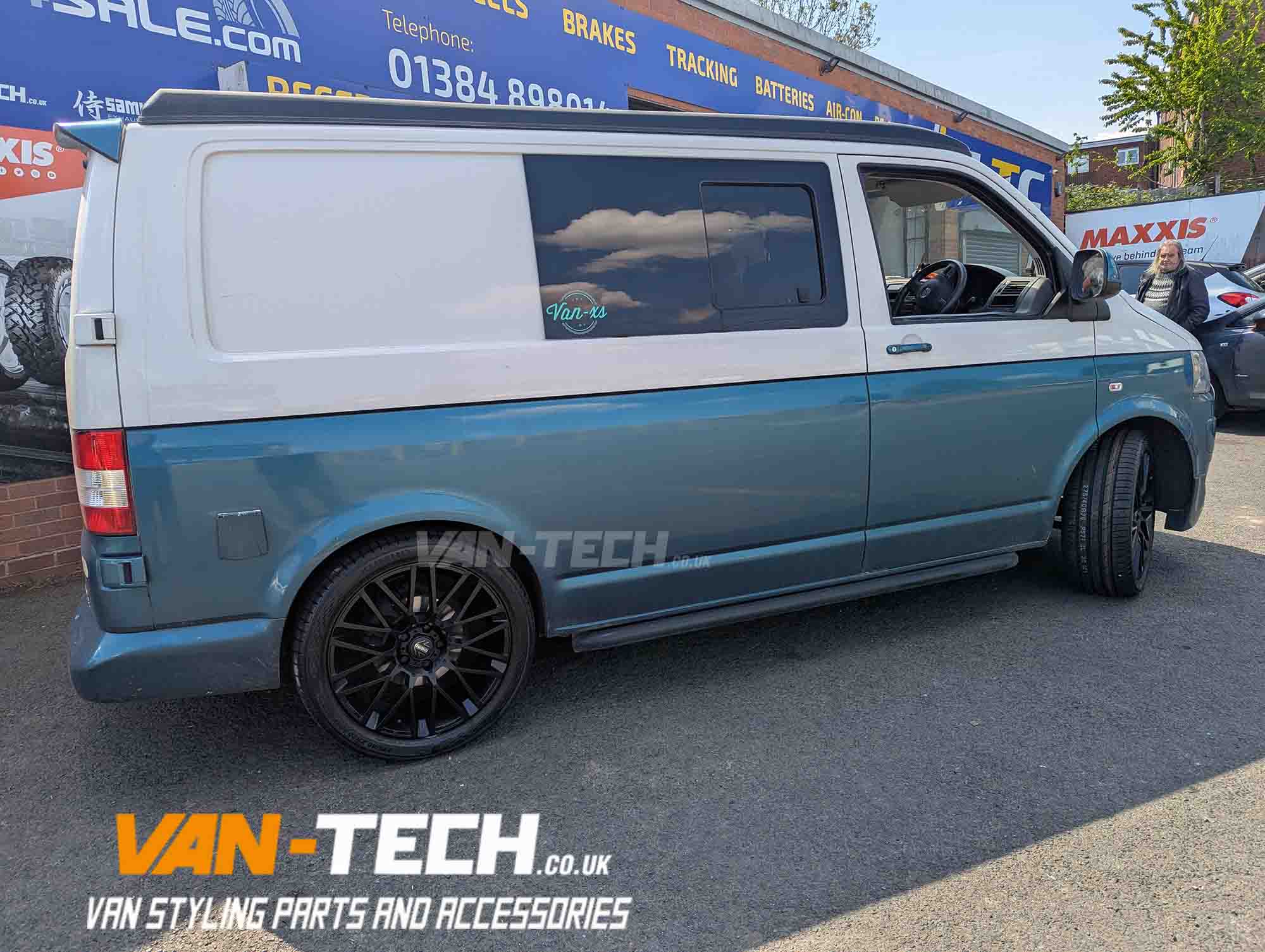 Momo Revenge Matte Black Alloy Wheels 20″ and Tyres for VW Transporter ...