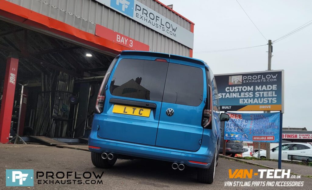 VW Caddy MK5 Custom Exhaust for Dual Back Box Delete