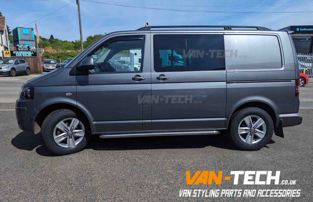 VW Transporter T5.1 Sportline Stainless Steel O.E Style Side Bars SWB