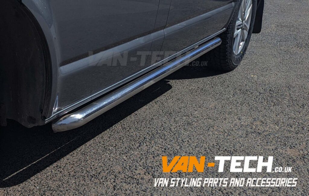 VW Transporter T5.1 Sportline Stainless Steel O.E Style Side Bars SWB