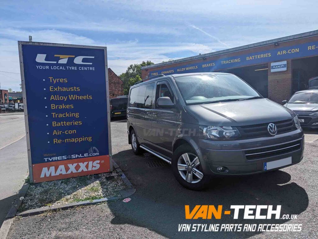 VW Transporter T5.1 Sportline Stainless Steel O.E Style Side Bars SWB