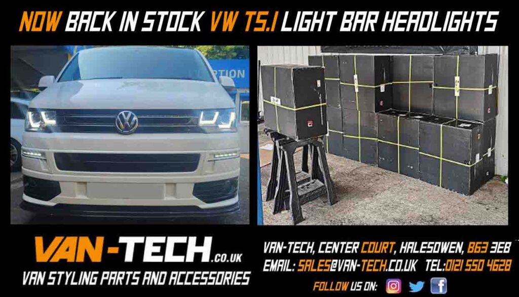 NOW BACK IN STOCK VW Transporter T5.1 LED DRL Light Bar