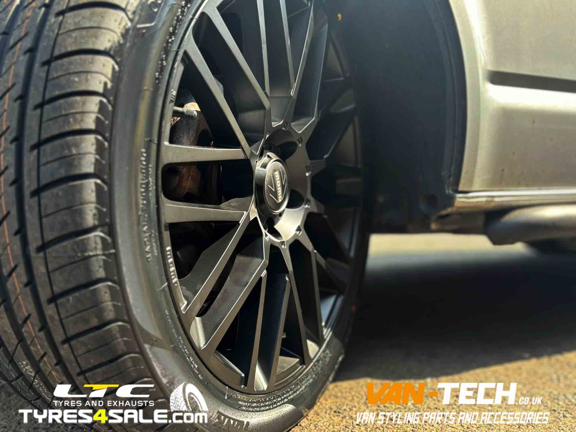 VW T6.1 Alloy Wheels Momo Revenge 20″ Matte Black and a set of 27540R20 ...