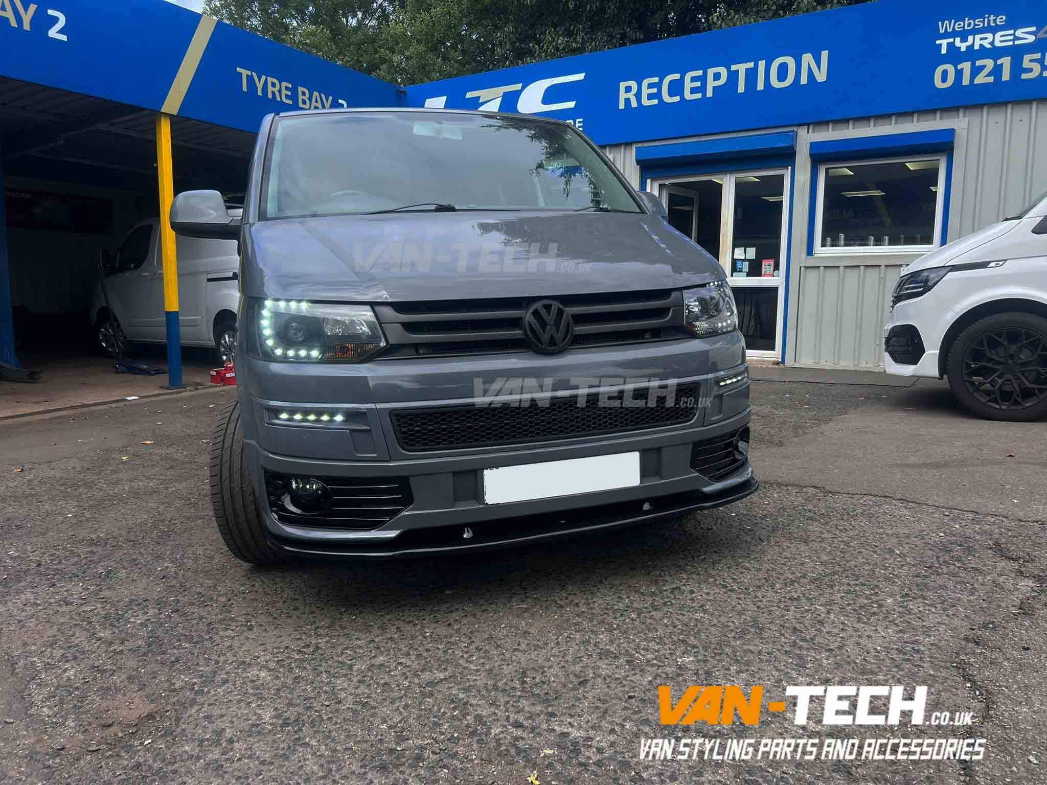 VW Transporter T5.1 Sportline Bumper and Lower Splitter Combo (4) | Van ...